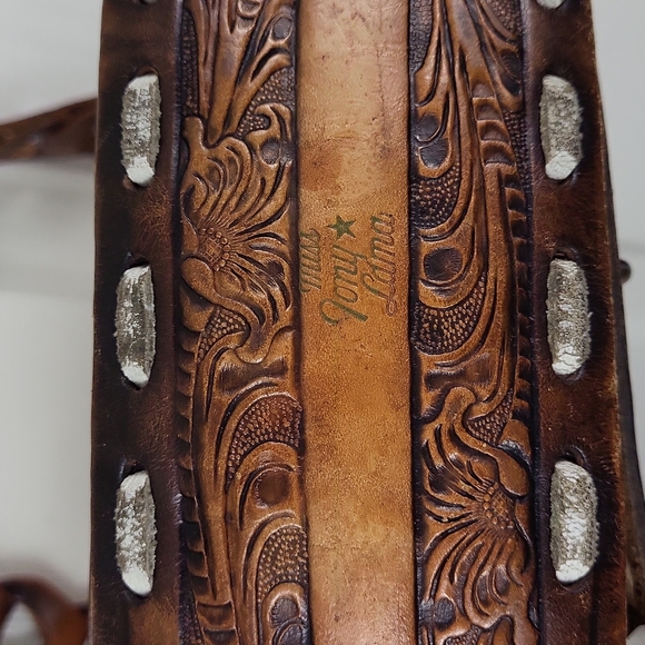 Tony Lama | Bags | Vintage Miss Tony Lama Tooled D Leather Purse | Poshmark